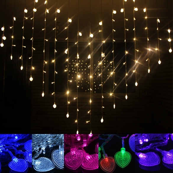 Beautiful Colorful 128 Led String Fairy Heart Lights 3m on Luulla