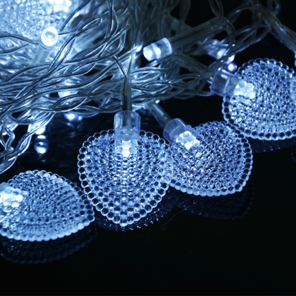 Beautiful Colorful 128 Led String Fairy Heart Lights 3m on Luulla