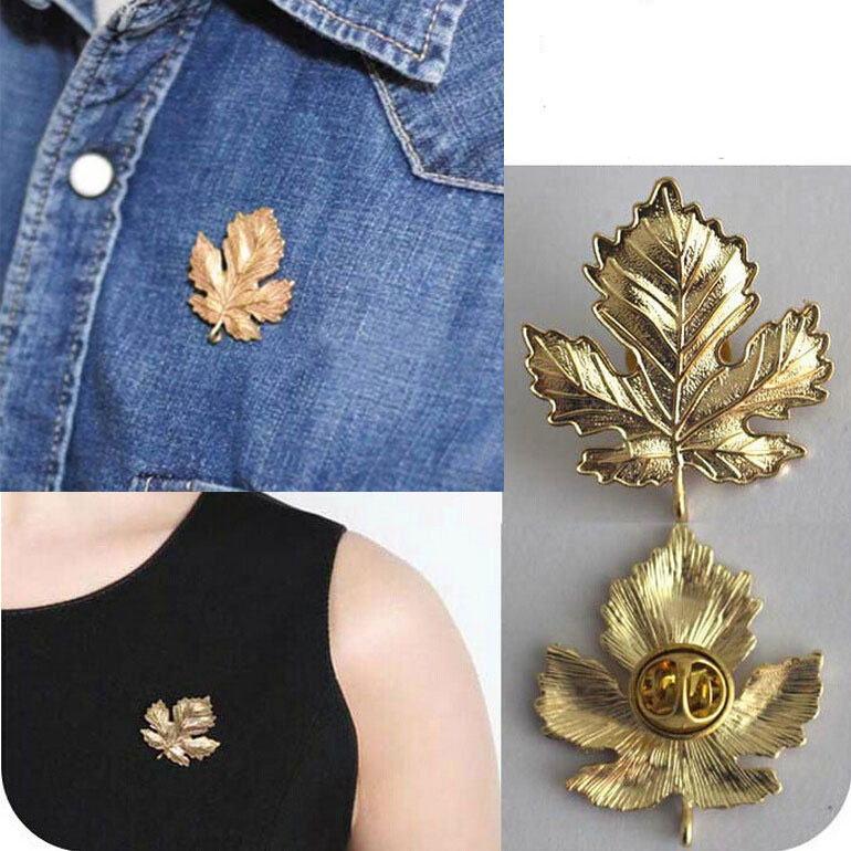 Luxury Diamond Maple Leaf Brooch on Luulla
