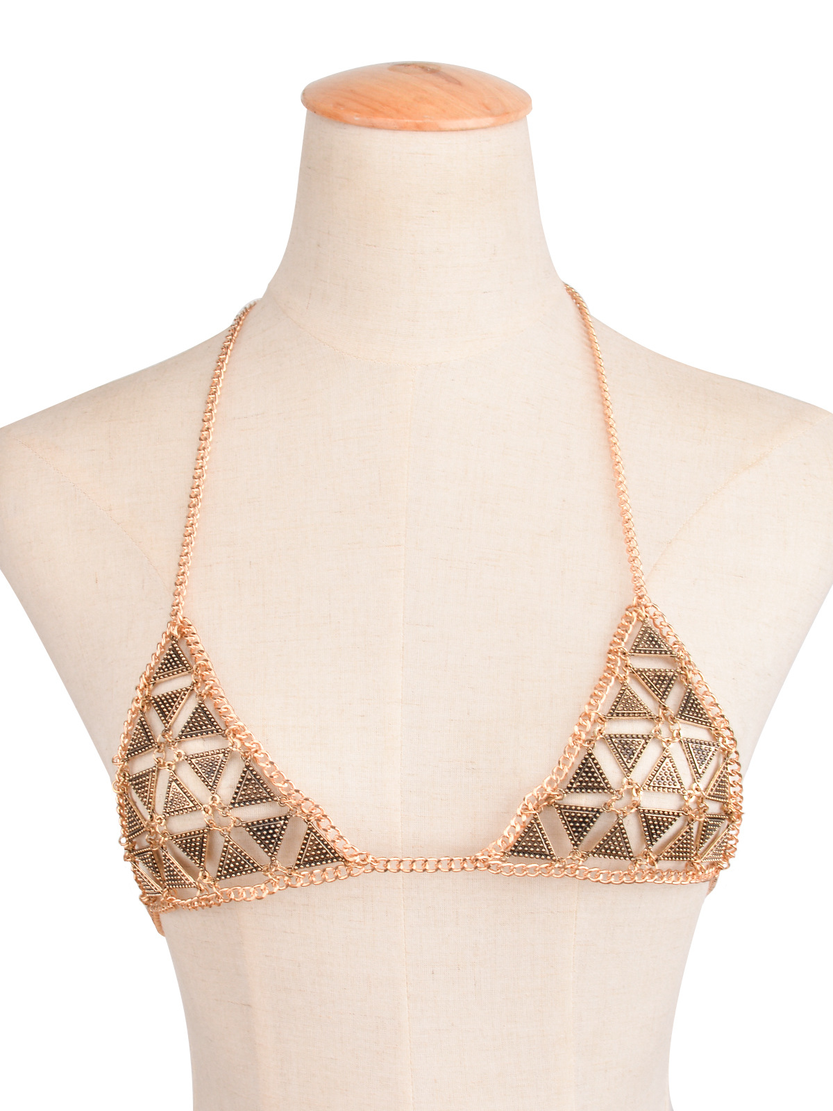 Personality Fashion Geometry Bra Bodychain on Luulla
