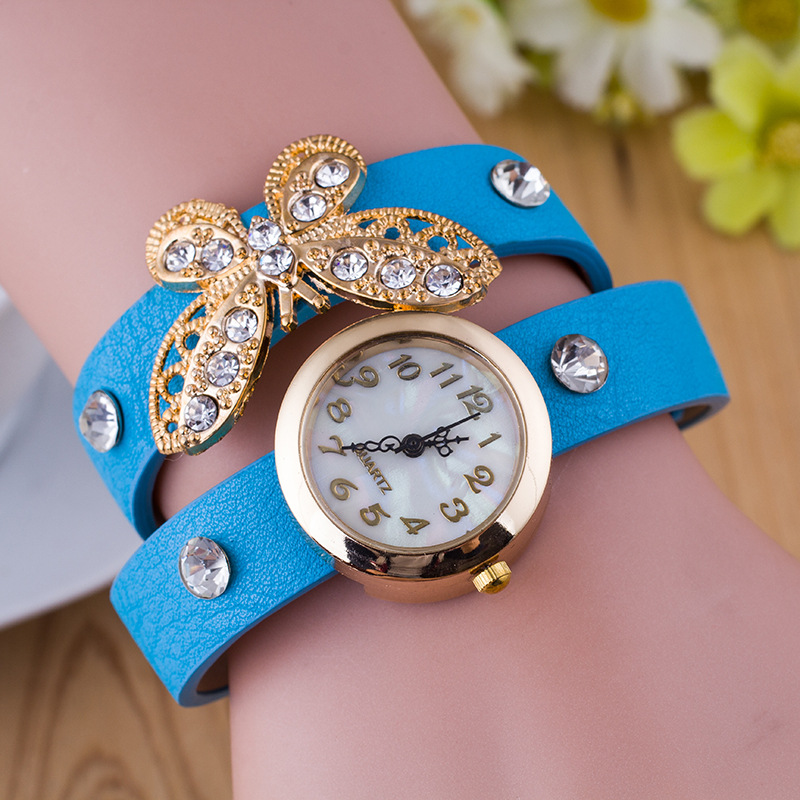 Crystal Butterfly Bracelet Watch on Luulla