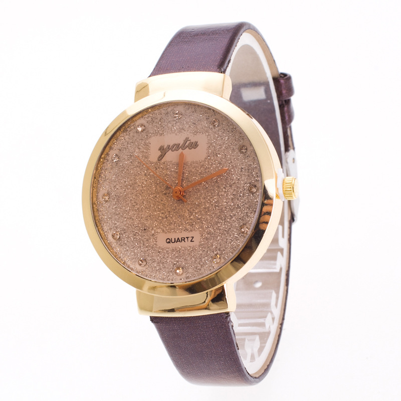 Frosting Crystal Lady's Quartz Watch on Luulla