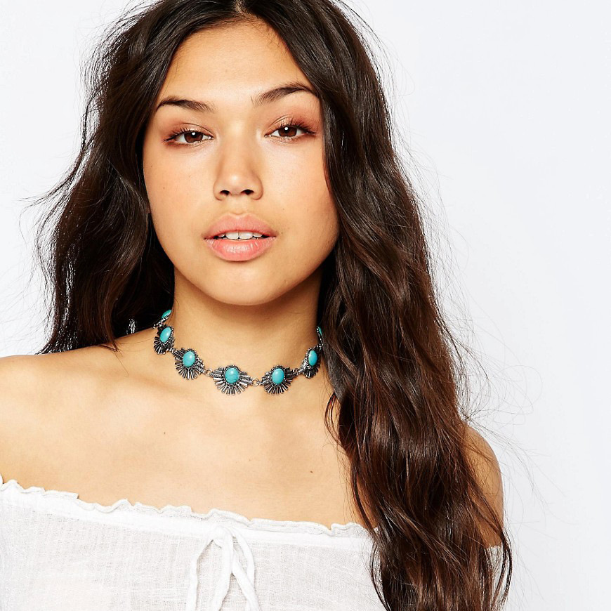 The Europe Bohemia Vintage Turquoise Necklace on Luulla